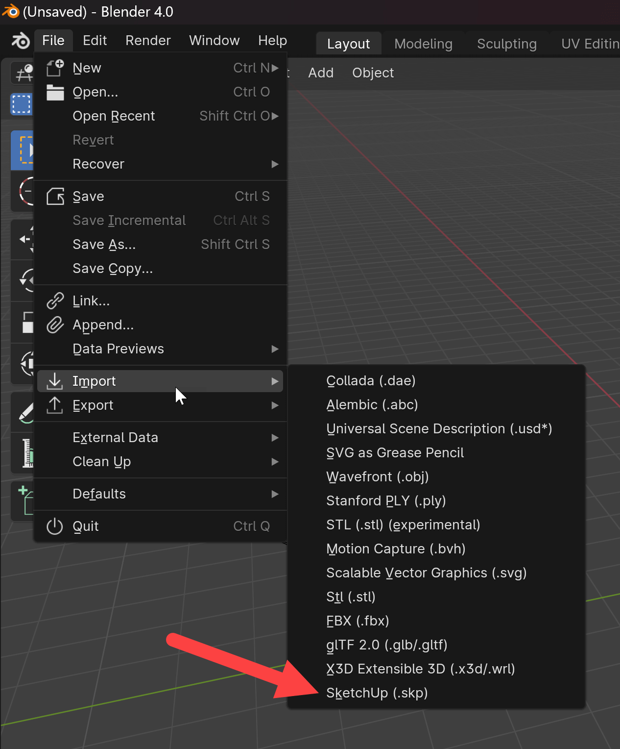Sketchup Importer Blender - How to SketchUp