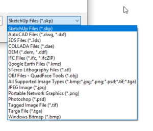 What files can Sketchup open ? - How to SketchUp